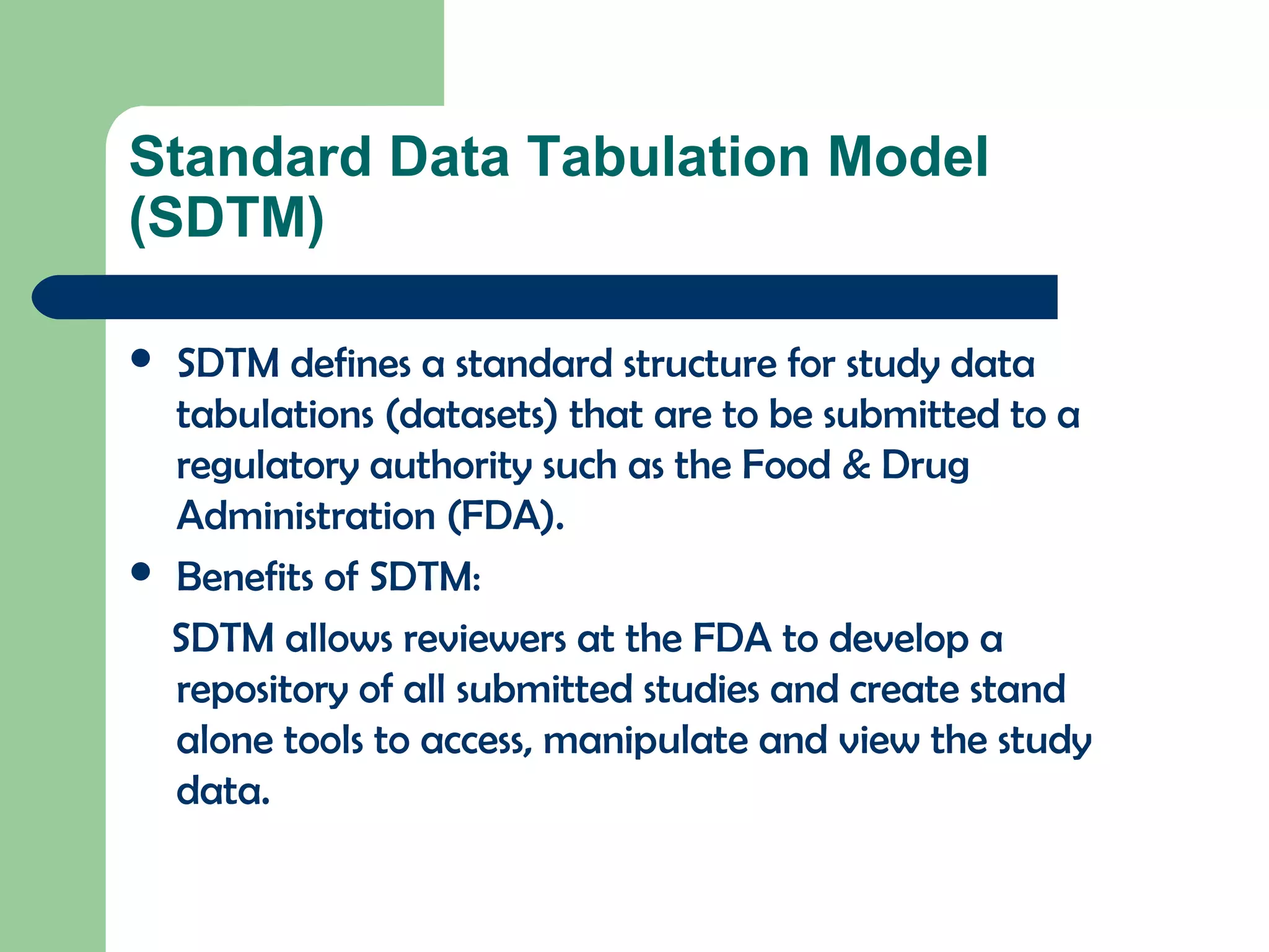 CDISC SDTM Domain Presentation | PPT