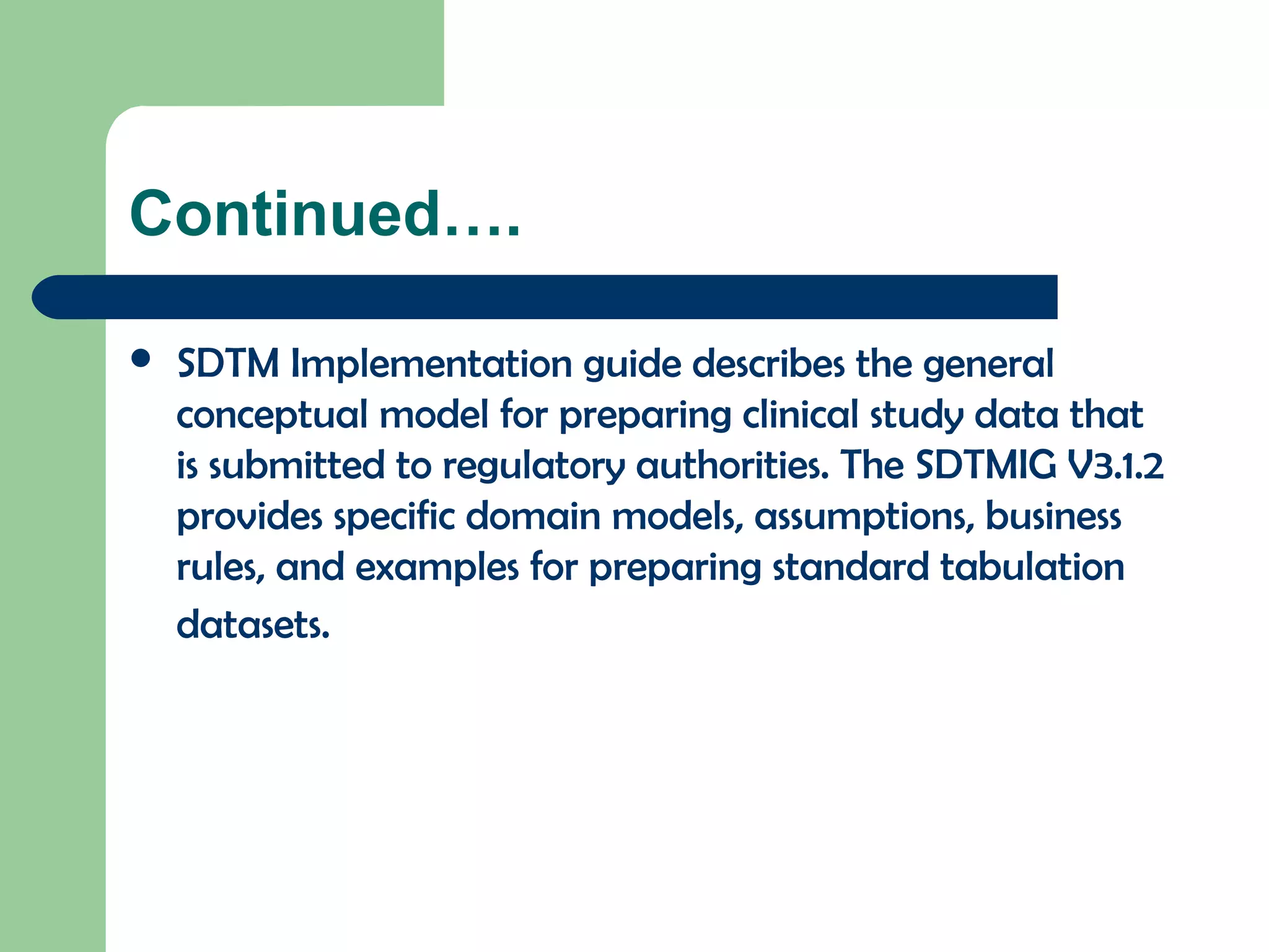 CDISC SDTM Domain Presentation | PPT