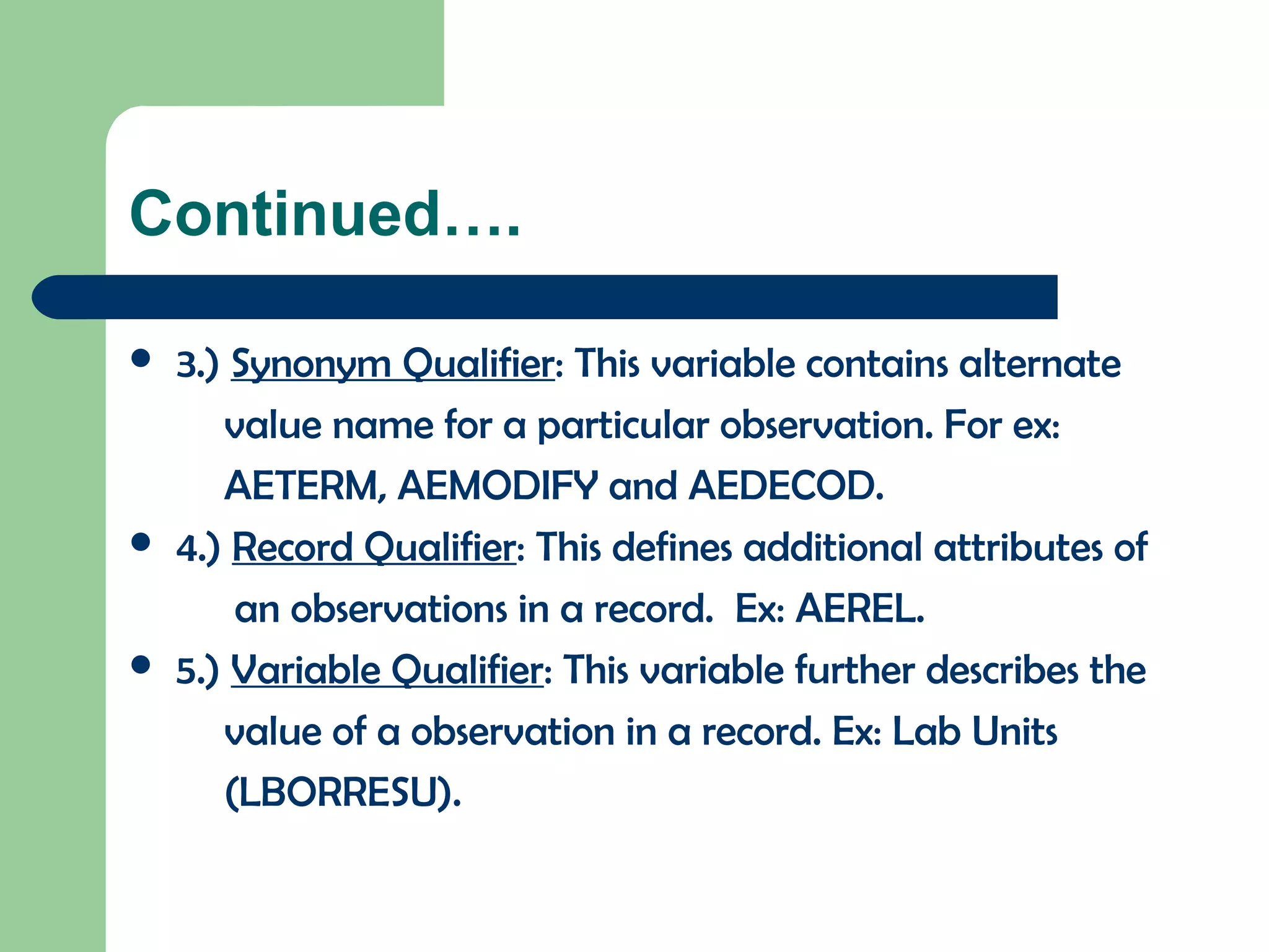 CDISC SDTM Domain Presentation | PPT