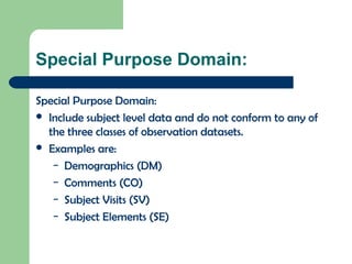 CDISC SDTM Domain Presentation | PPT
