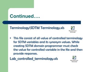 CDISC SDTM Domain Presentation | PPT