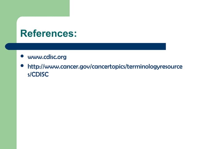 CDISC SDTM Domain Presentation | PPT | Databases | Computer Software ...