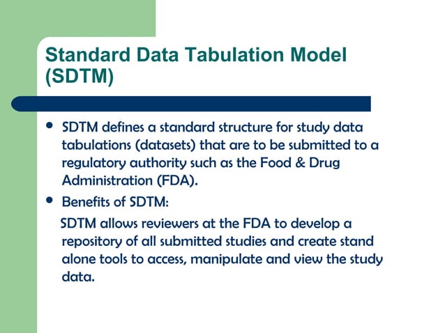 CDISC SDTM Domain Presentation | PPT | Databases | Computer Software and Applications