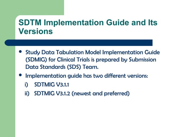 CDISC SDTM Domain Presentation | PPT | Databases | Computer Software and Applications