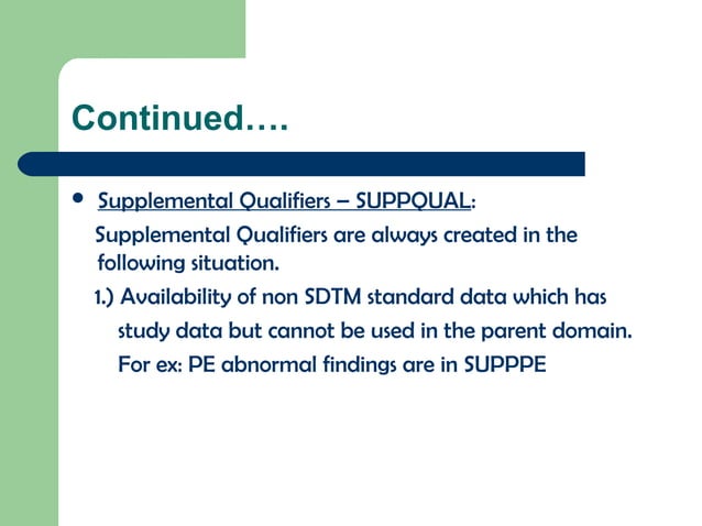 Cdisc Sdtm Domain Presentation