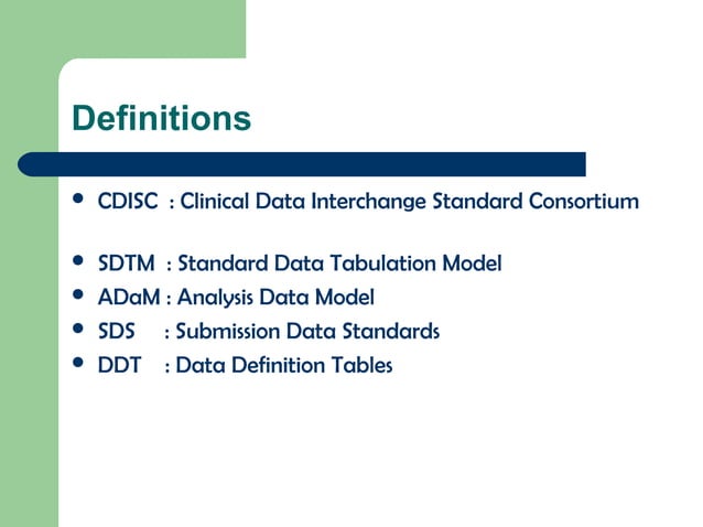 Cdisc Sdtm Domain Presentation