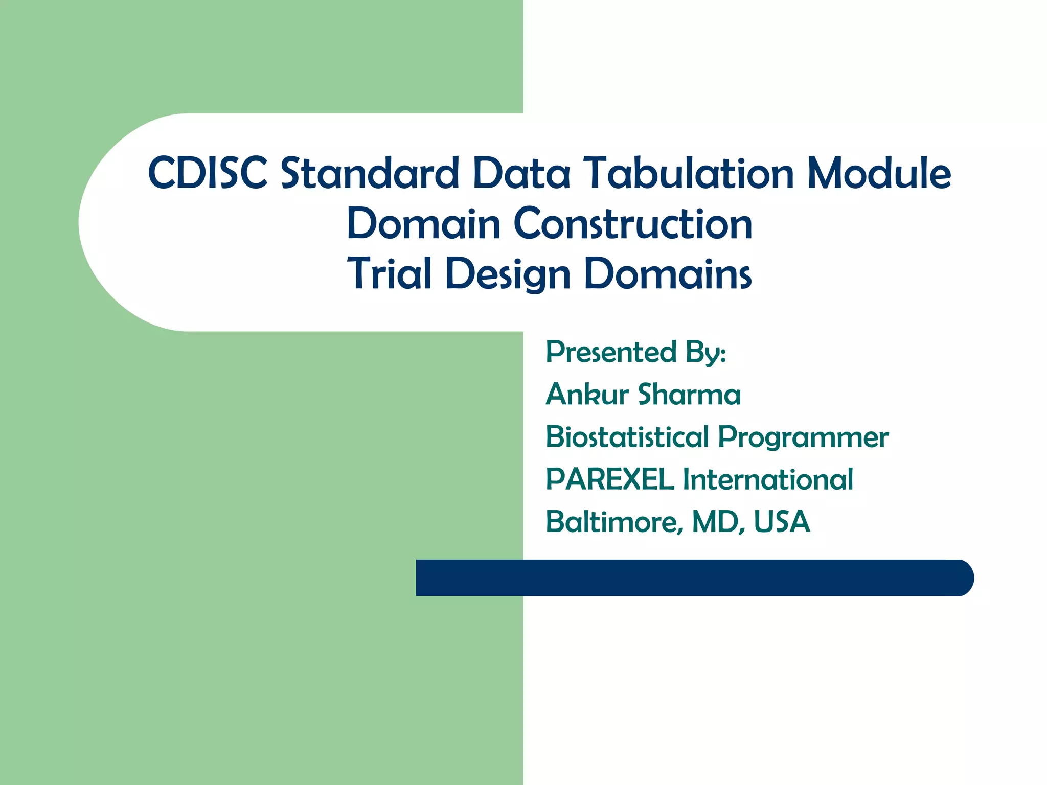 Trial Design Domains | PPT