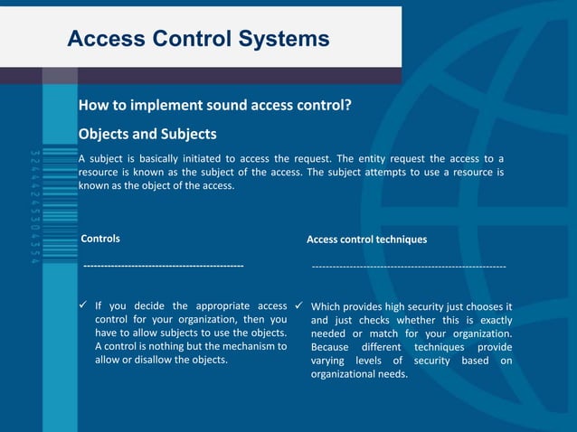 Access Control Systems | PPTX