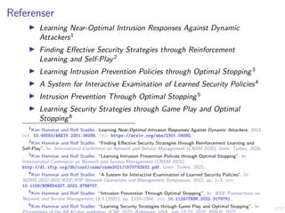 Självlärande system för cyberförsvar. | PPT