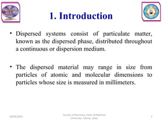 Disperse systems | PPT