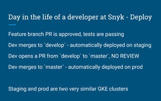 Continuous Delivery at Snyk | PDF