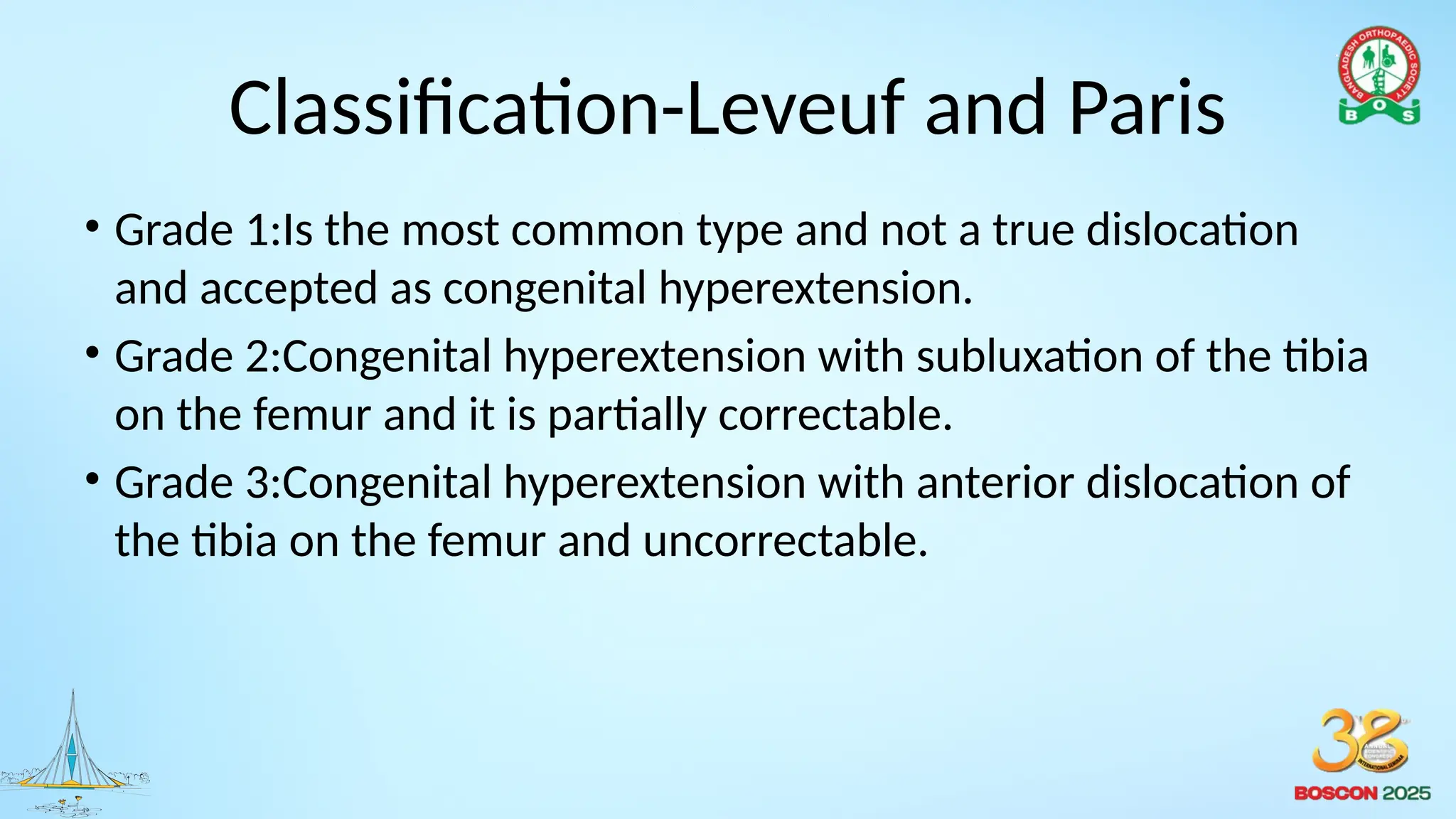 Congenital dislocation of knee- The efficacy of treatment-pptx | PPTX