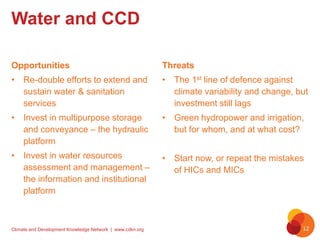 Delivering climate compatible development by Sam Bickersteth | PPTX