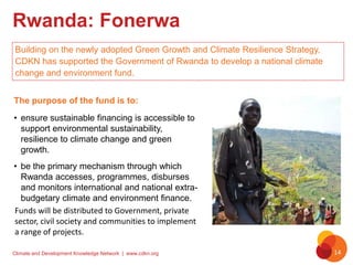 Delivering climate compatible development by Sam Bickersteth | PPTX