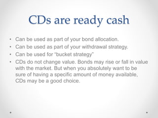 CD ladders: how and why | PPT