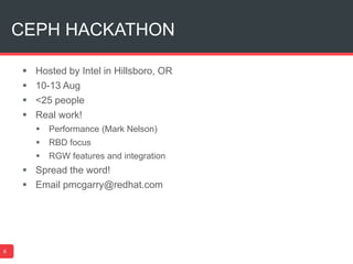 Ceph Day LA: Ceph Ecosystem Update | PPT