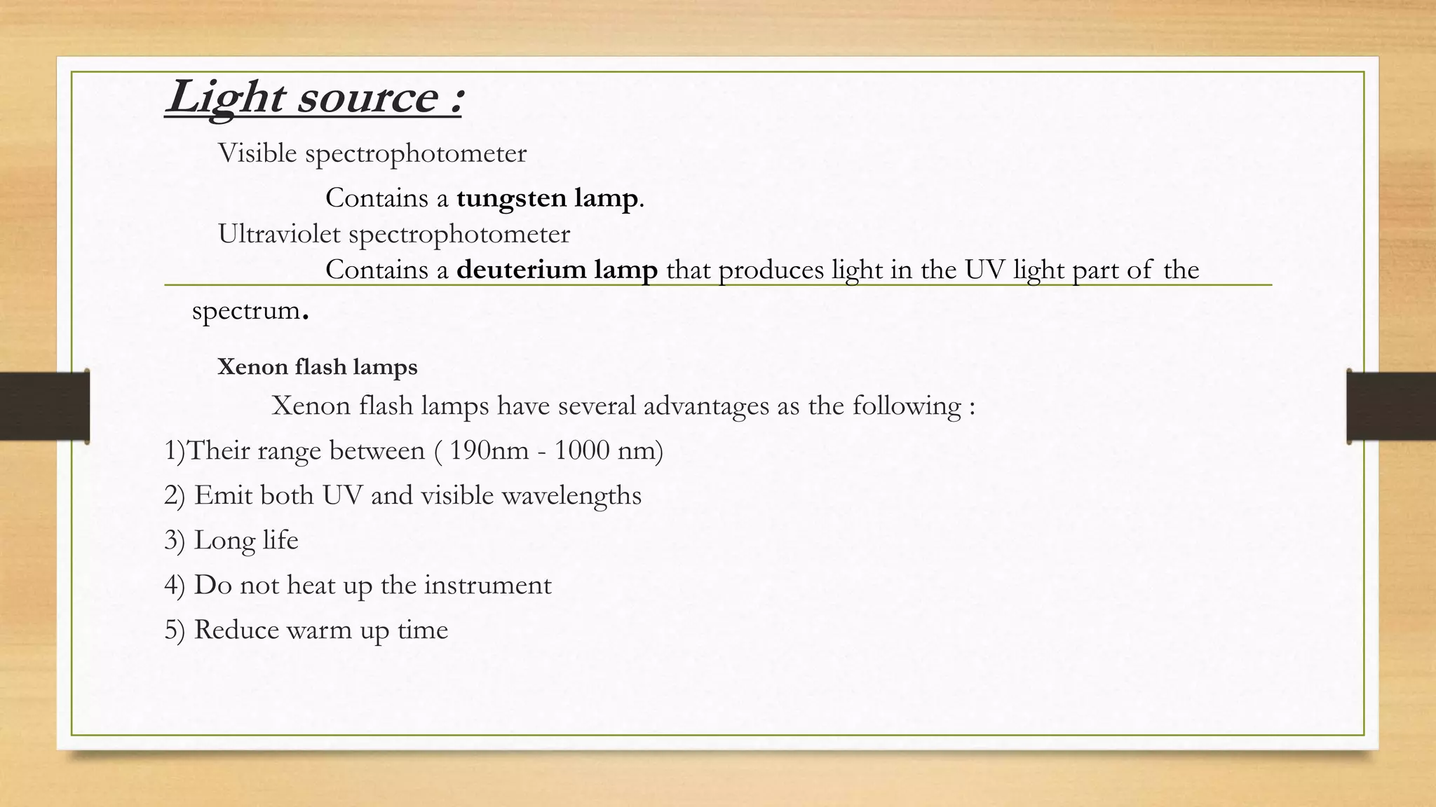 uv visible spectrometery ppt | PPT