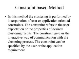 Clustering in Data Mining | PPTX