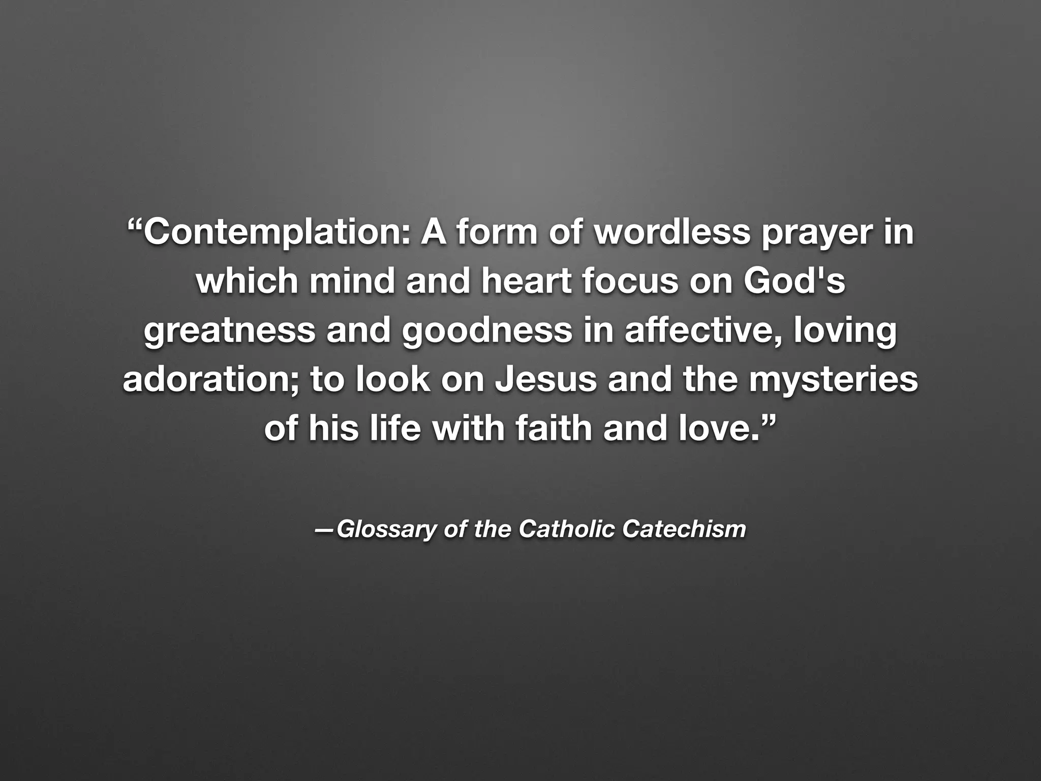 Silent Prayer and Contemplation | PDF