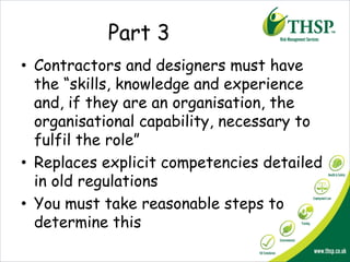 Construction Design and Management Regulations (CDM) 2015 | PDF