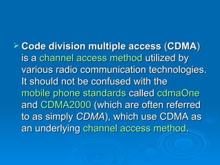 Cdma | PPT