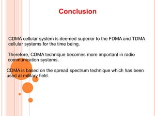 Cdma ppt for ECE | PPT | Computer Networking | Computing