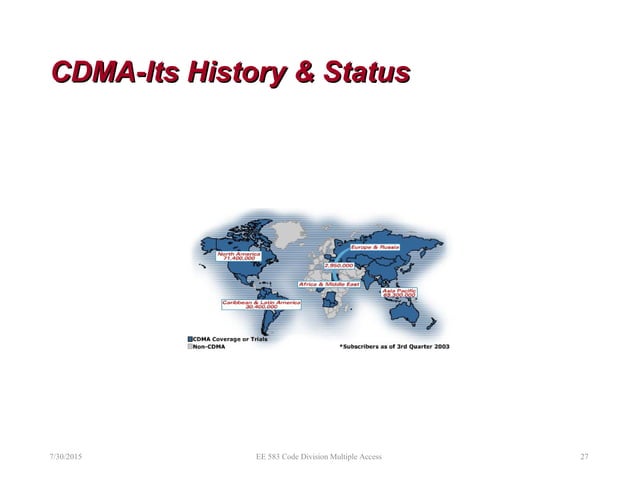 Code Division Multiple Access- CDMA | PPT
