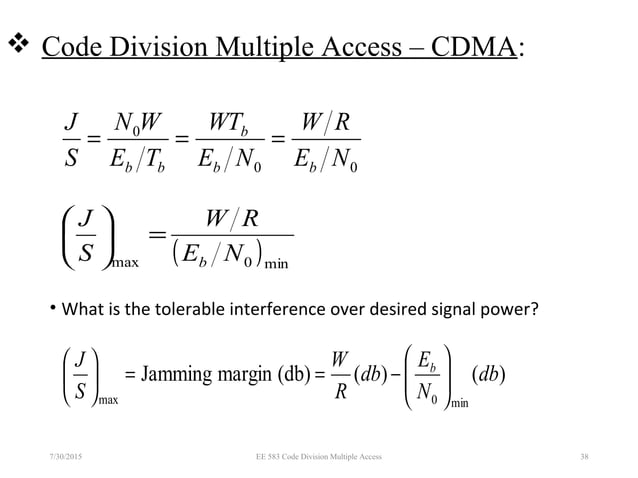 Code Division Multiple Access- CDMA | PPT