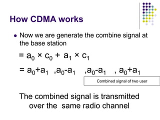 CDMA cellular radio network | PPTX | Computer Networking | Computing