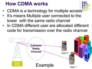 CDMA cellular radio network | PPTX | Computer Networking | Computing