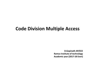 Code Division Multiple Access | PDF