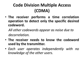 Code Division Multiple Access | PDF