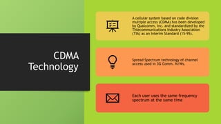 CDMA WIRELESS COMMUNICATONS | PPT
