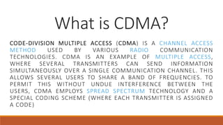 Cdma | PPTX | Computer Networking | Computing
