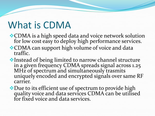 Cdma2000 | PPTX | Computer Networking | Computing