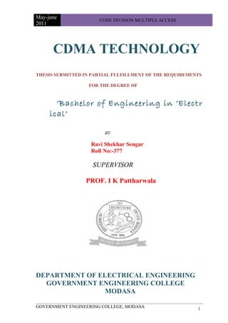 Cdma final report | DOC