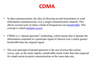 GSM & CDMA | PPT