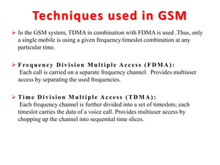 GSM & CDMA | PPT