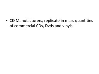Cd manufacturing companies_by_ryan | PPTX | Business | Business and Finance