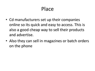 Cd manufacturing companies_by_ryan | PPTX | Business | Business and Finance