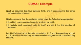 Code-Division Multiple Access (CDMA) | PPTX