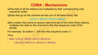 Code-Division Multiple Access (CDMA) | PPTX
