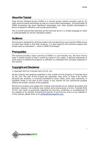 Cdma tutorial | PDF | Technology & Computing