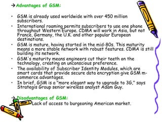 Cdma Vs Gsm1 | PPT