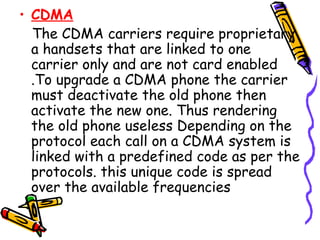 Cdma Vs Gsm1 | PPT