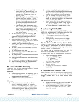 CDMA Wireless Intelligent Network for advanced SMS | PDF