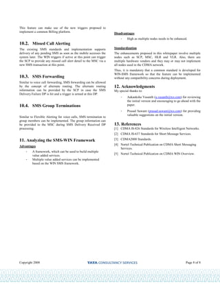 CDMA Wireless Intelligent Network for advanced SMS | PDF