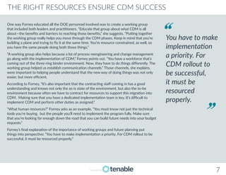 CDM From the Frontlines - CISOs, PMs and Others Share Success ...