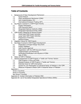 Cdm guidebook for textile and tannery sector | PDF