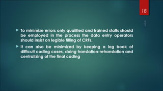 CLINICAL DATA MANGEMENT (CDM) | PPT